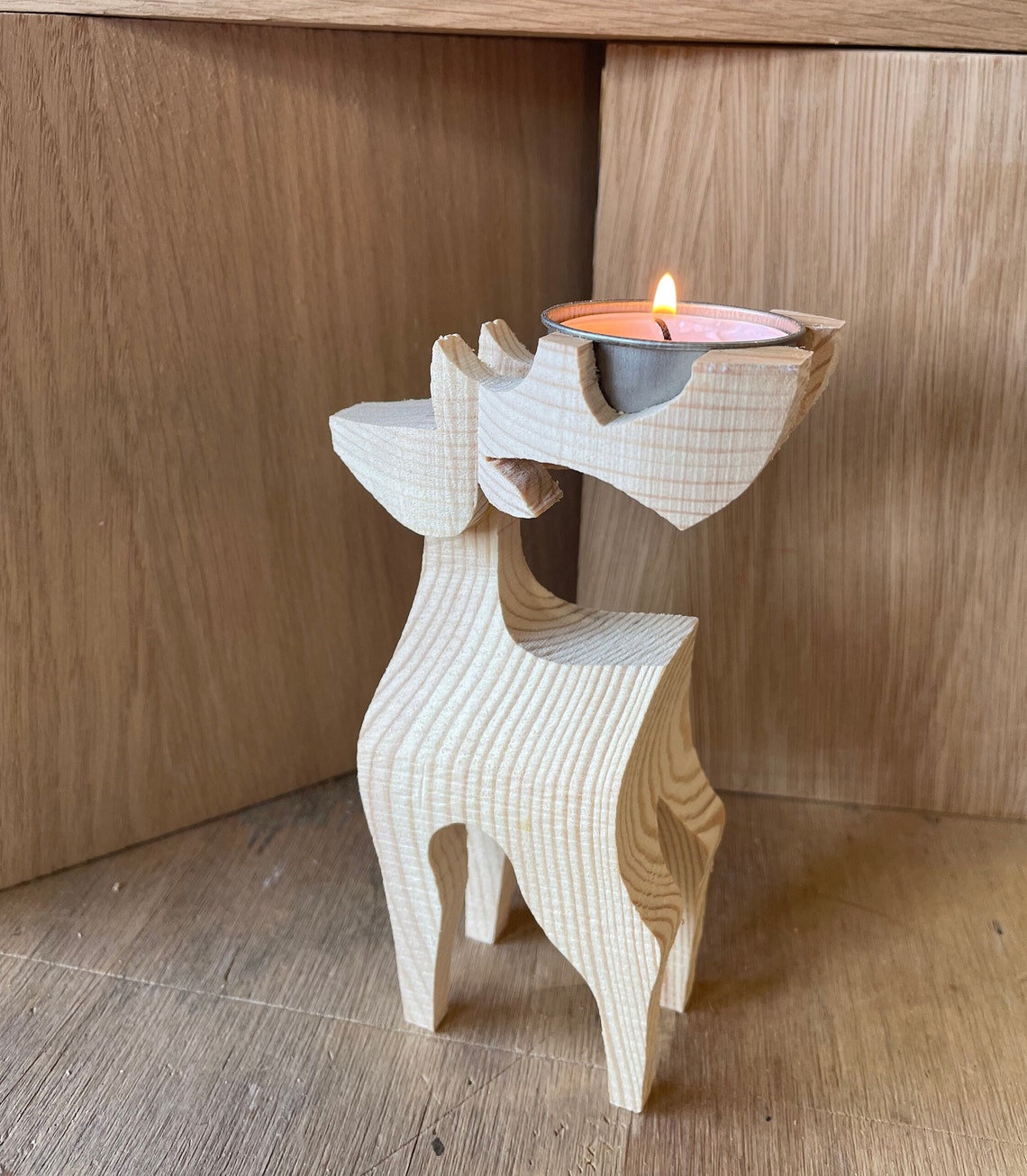 Tea-light Holder Bandsaw Reindeer (mkii) Plans With Instructions (PDF ...