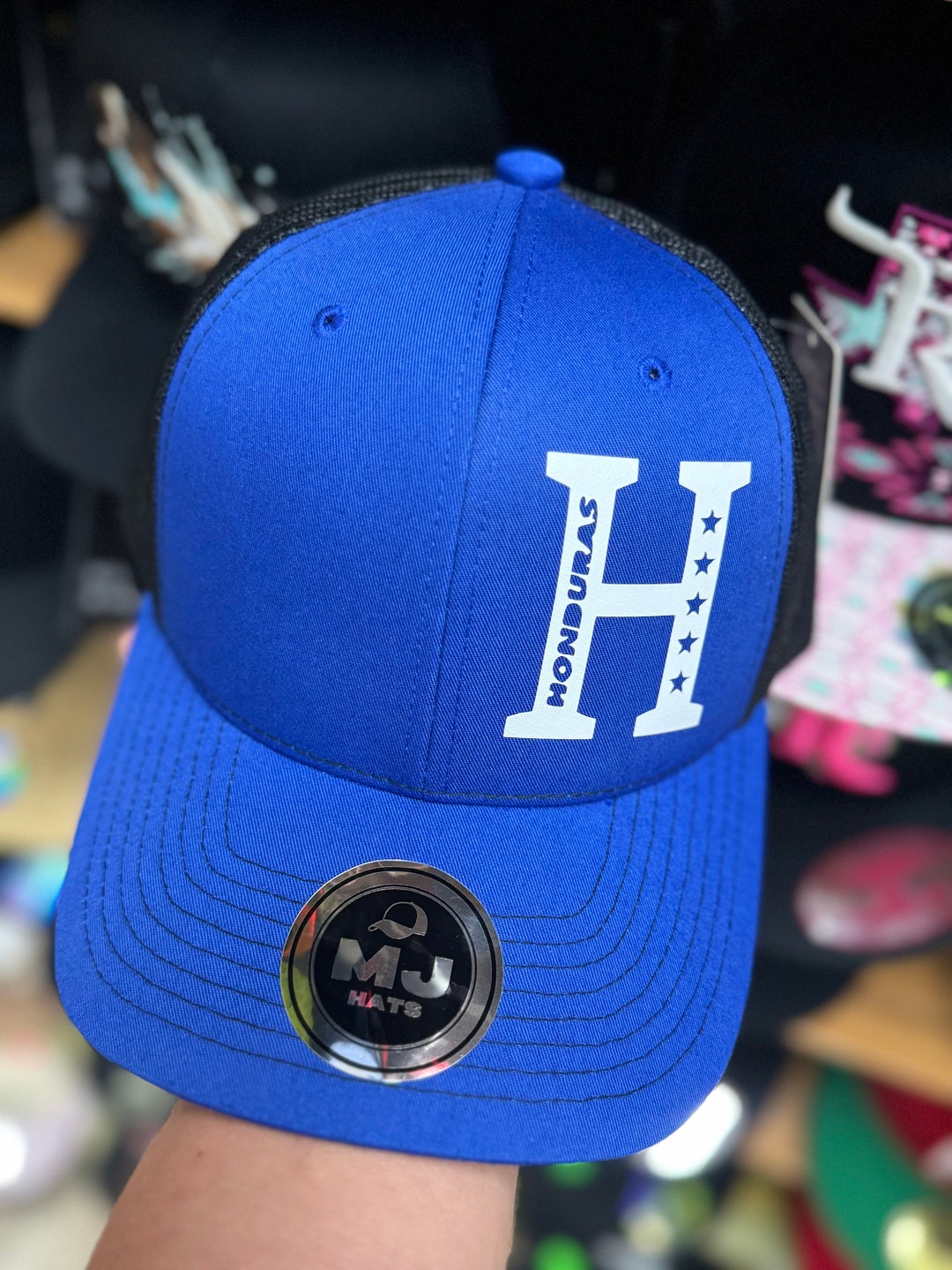 Honduras Hat | Honduras Adjustable Snapback Meshback Cap | Logo Made of ...