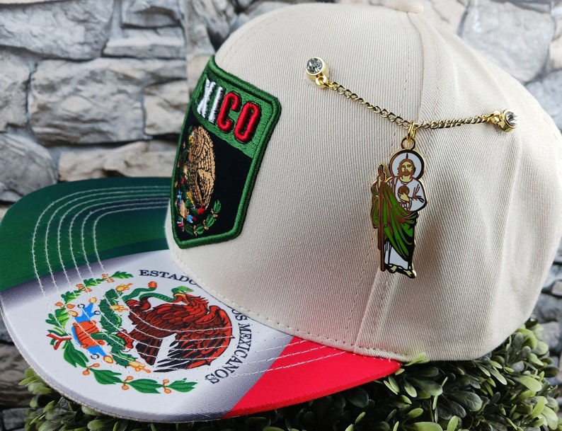 San Judas Cristo Emblema Mexicano Chain Pins Hat Pin Pin De Cadena Para Gorras - Etsy