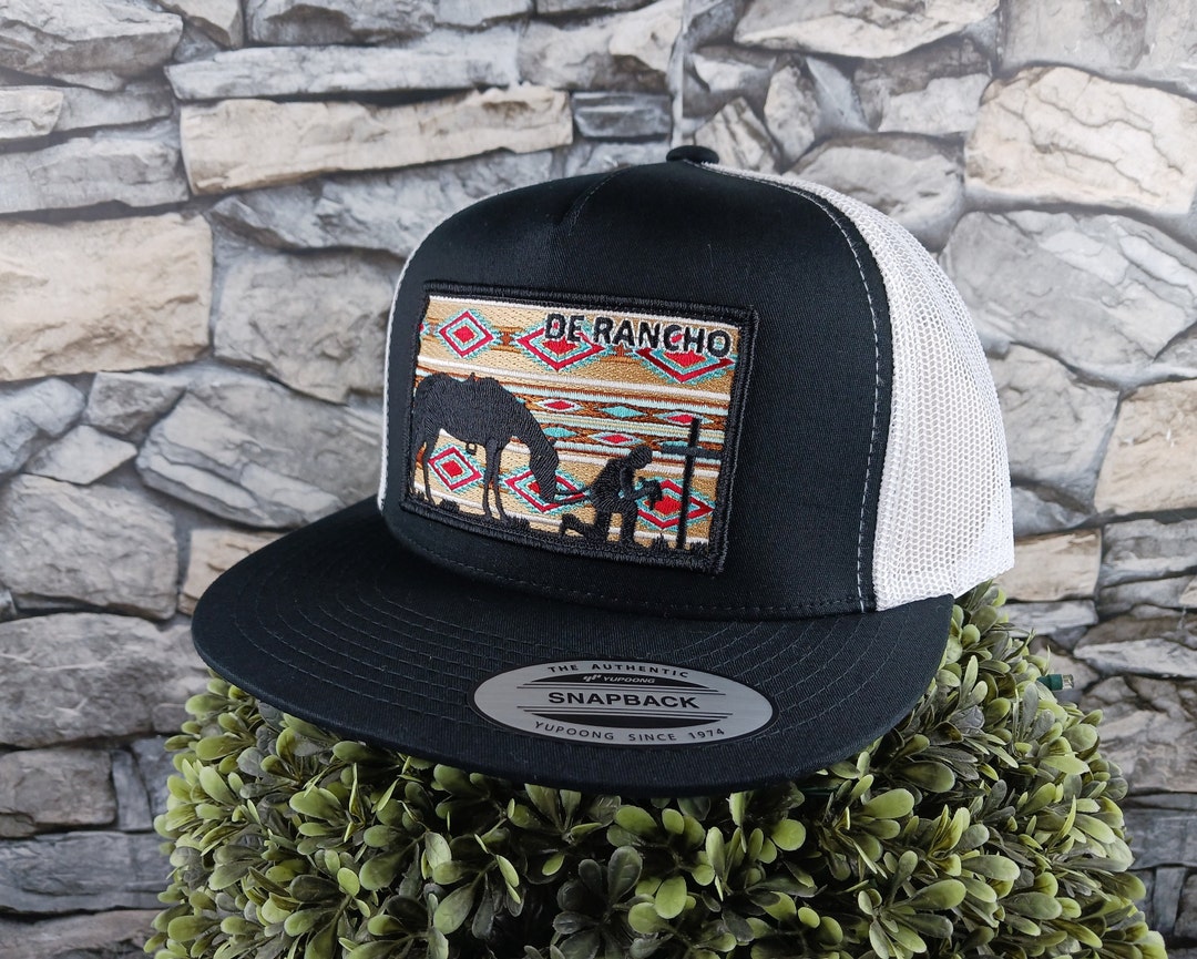 DE RANCHO Adjustable Snapback Hat Meshback Cap | Gorra De Malla - Etsy