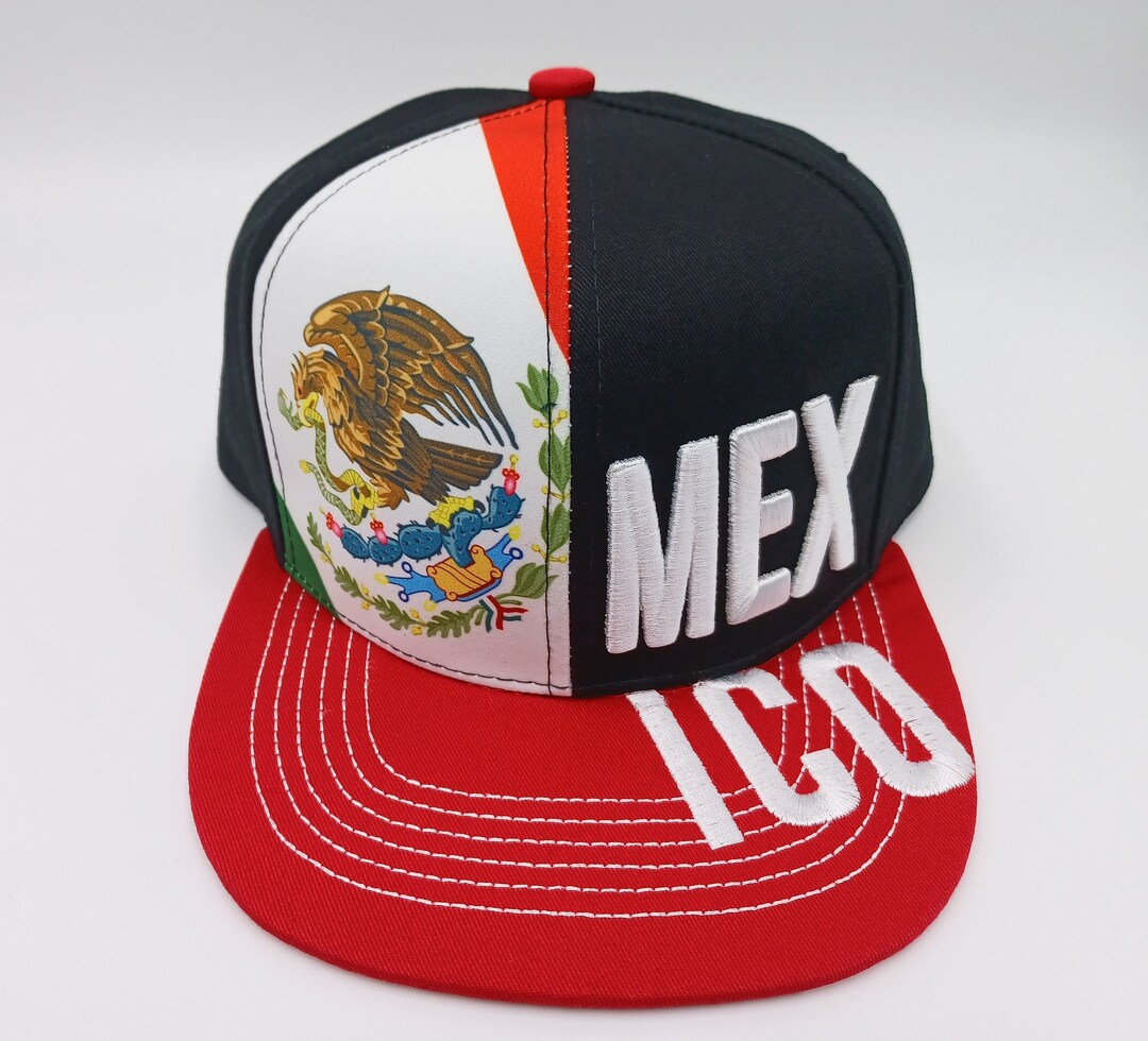 Gorra De Mexico | Mexican Flag Colors Adjustable Snapback Cap - Etsy