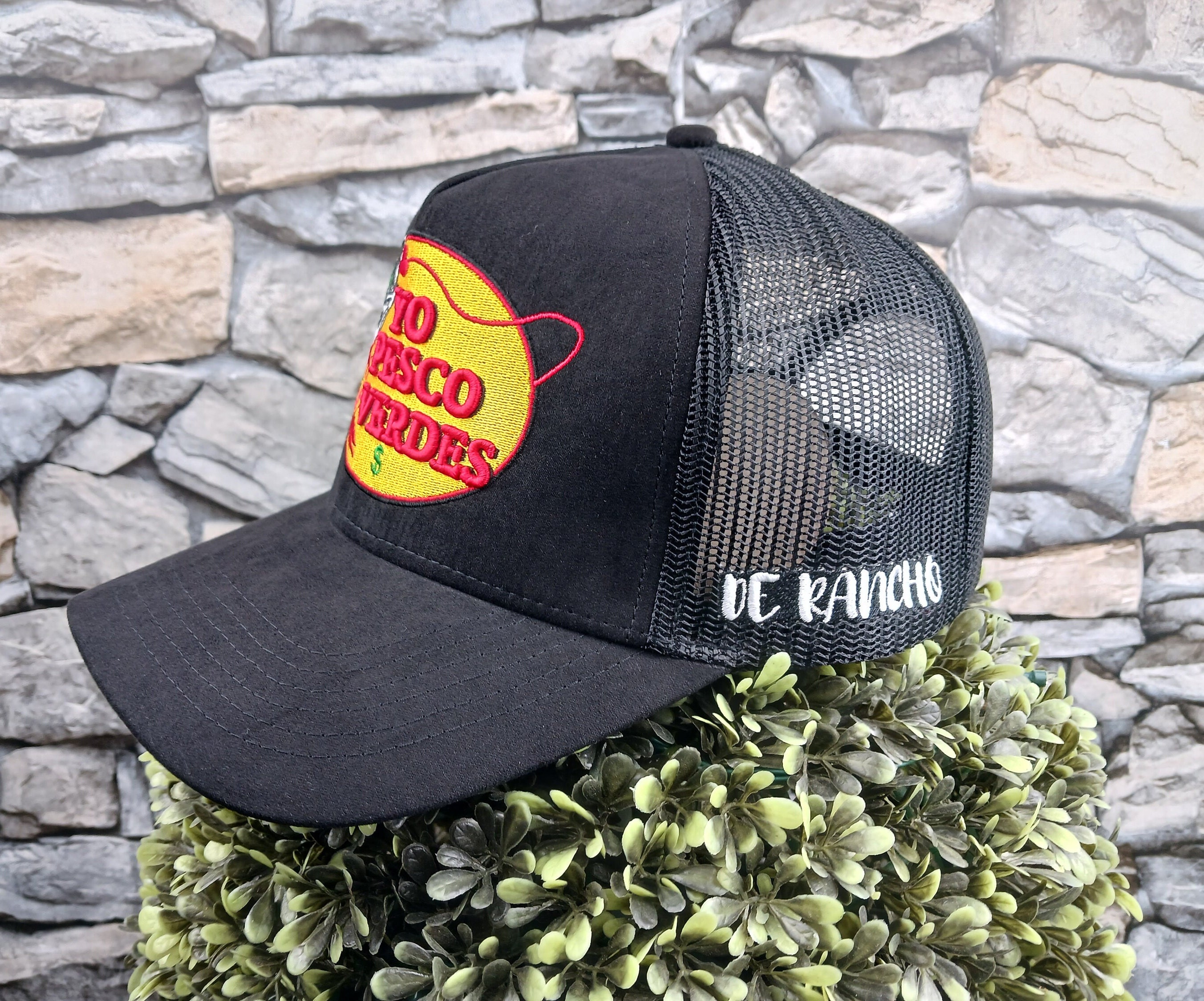 DE RANCHO Pesco Verdes Adjustable Snapback Hat Meshback Cap Gorra De ...