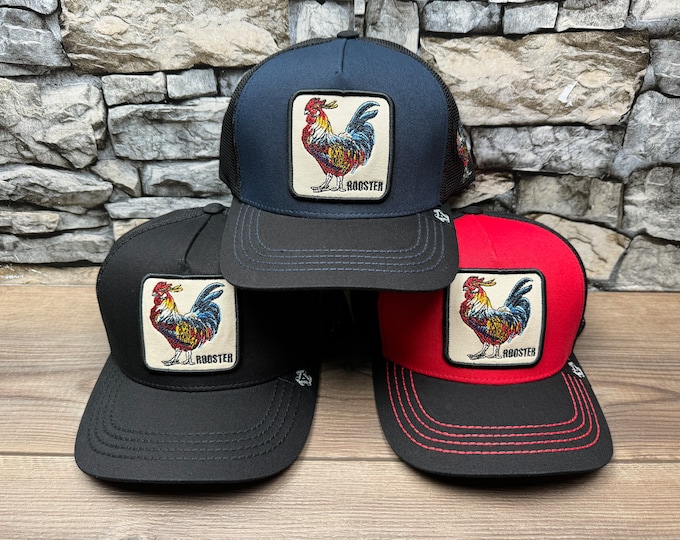 Rooster Gallo Meshback Adjustable Snapback Cap Gorra De Malla - Etsy