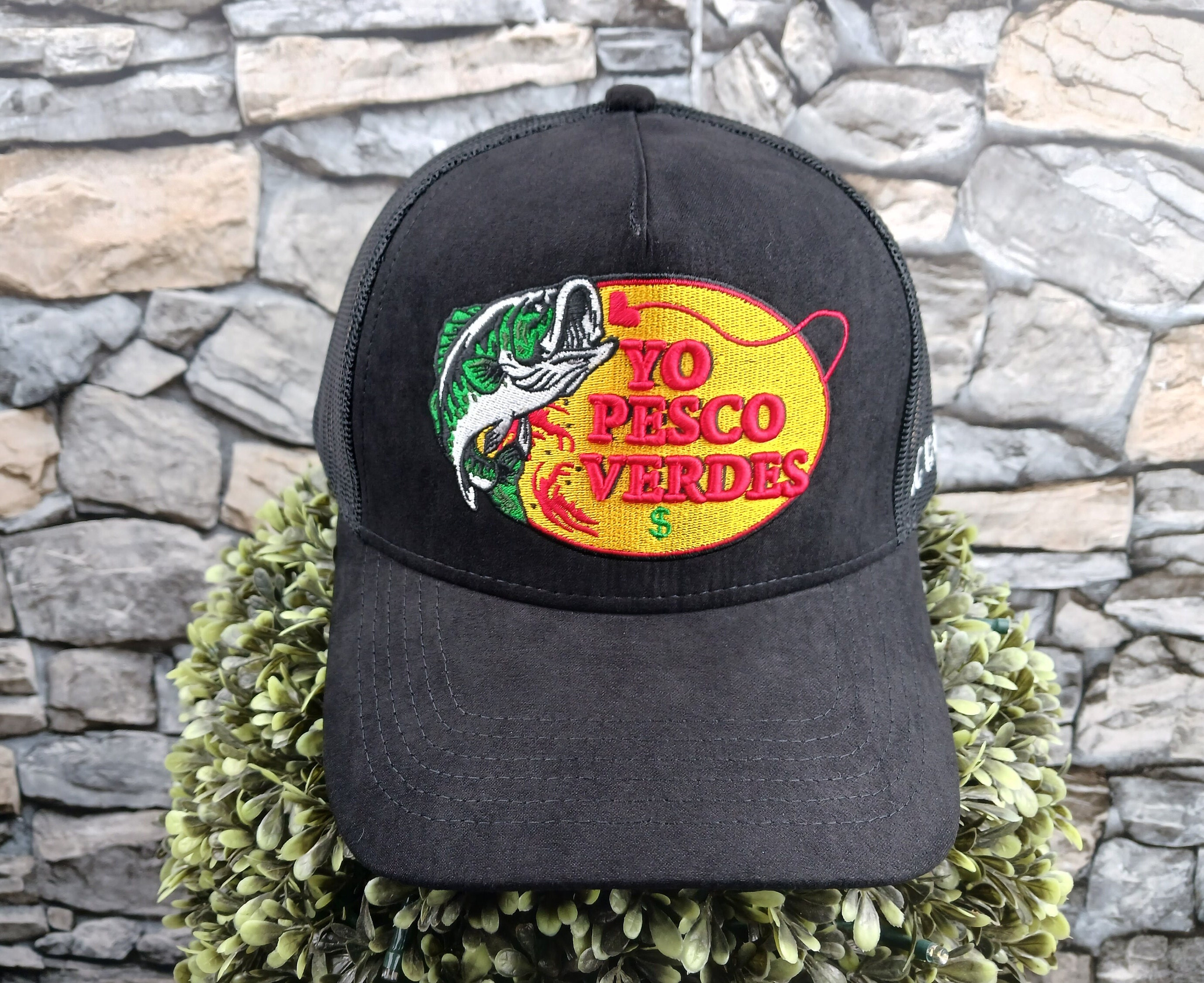 DE RANCHO Pesco Verdes Adjustable Snapback Hat Meshback Cap Gorra De ...