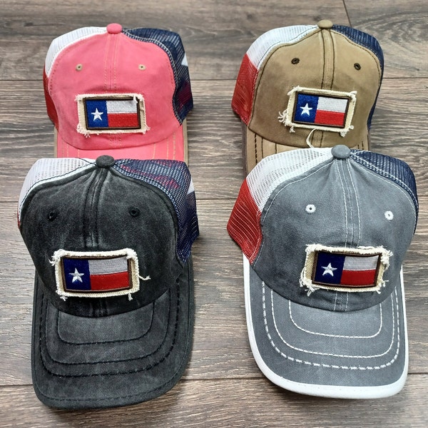 Texas Flag Hat - Etsy