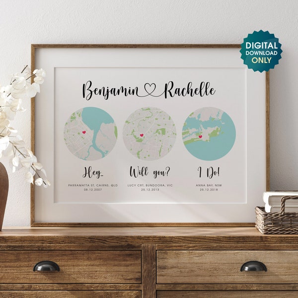 Custom Map Gift - 60+ Gift Ideas for 2024