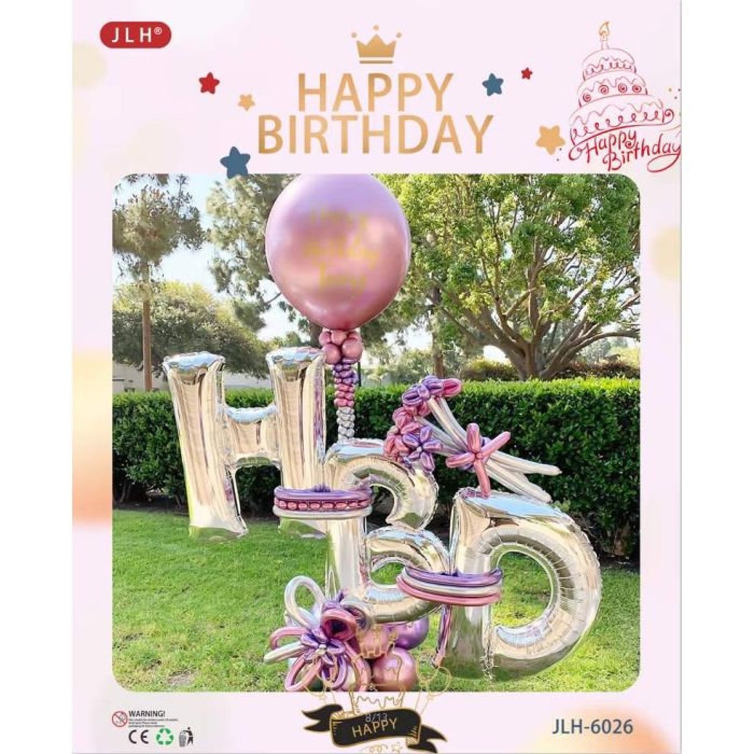Birthday Balloon Bouquet Backdrop Decor - Etsy