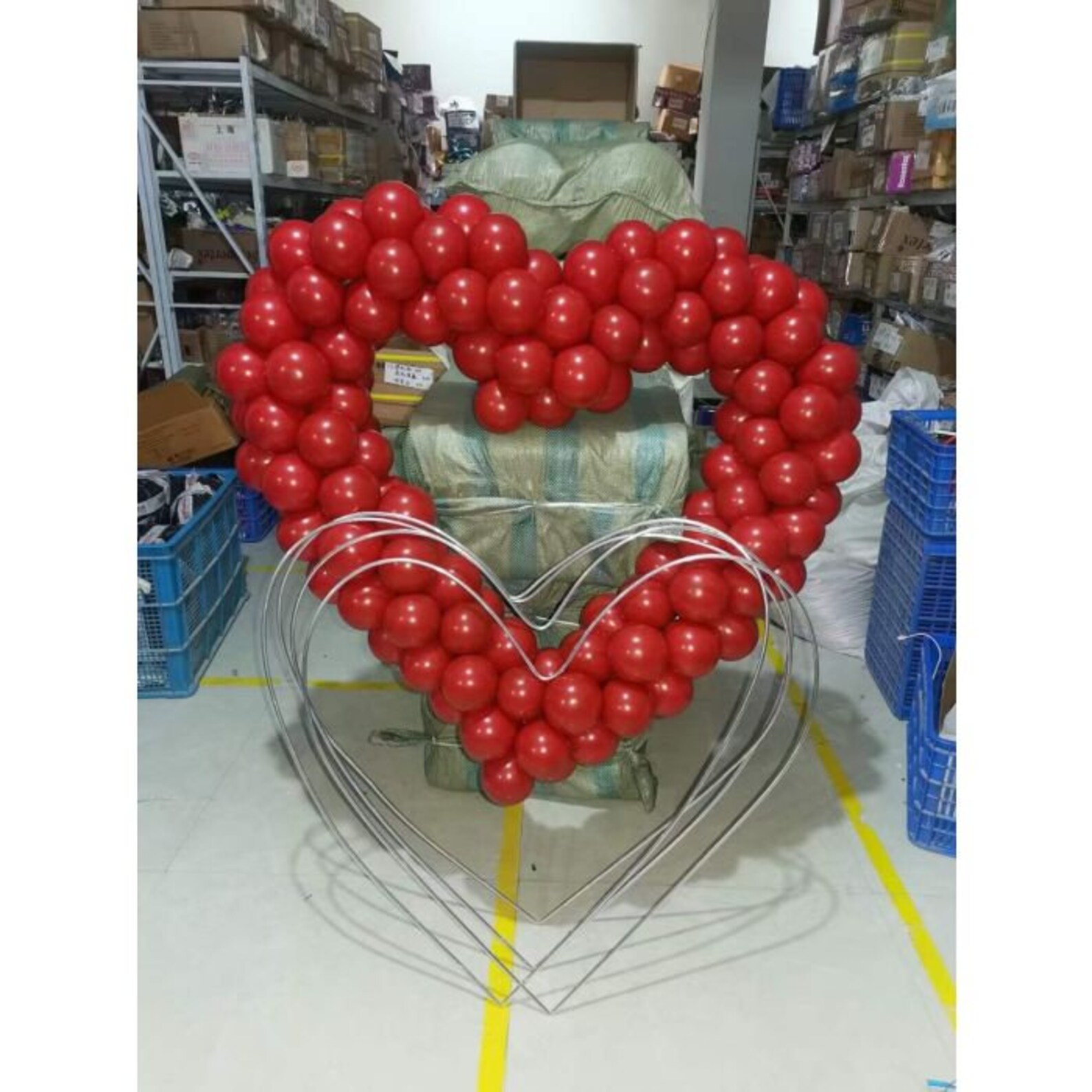 Heart Shaped Balloon Floral Frame 1PCS DIY - Etsy