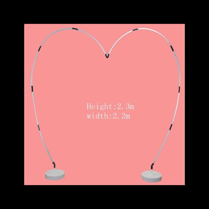 Heart Arch Frame Kit With Column Stand for Party Decoration Balloon ...