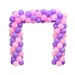 Square Balloon Arch Set Column Stand Base Frame Kit Birthday Wedding ...