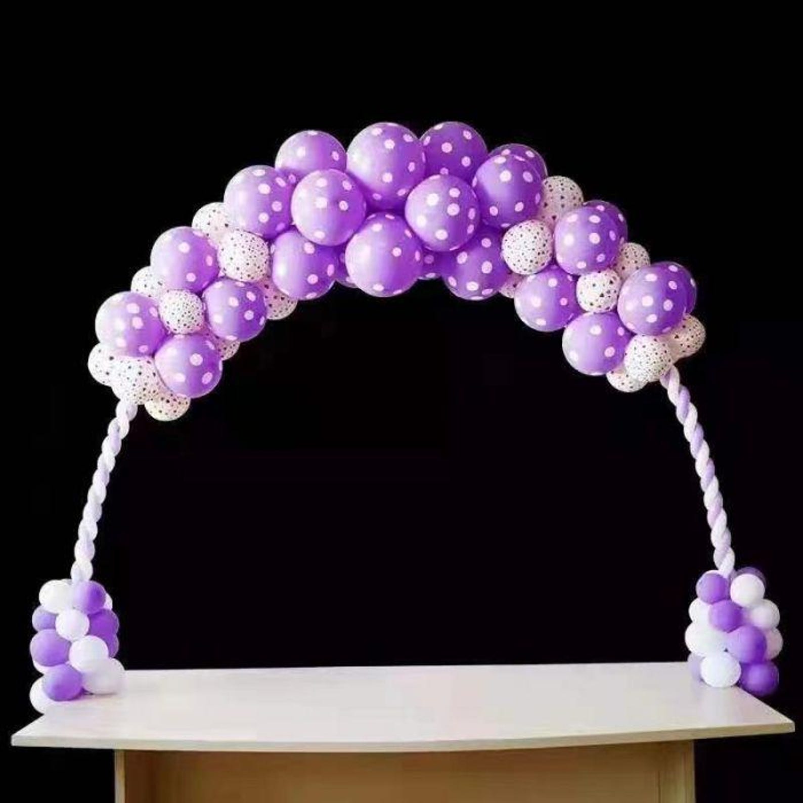 Table Balloon Arch Kit, Balloon Arch Stand Frame for Different Size ...