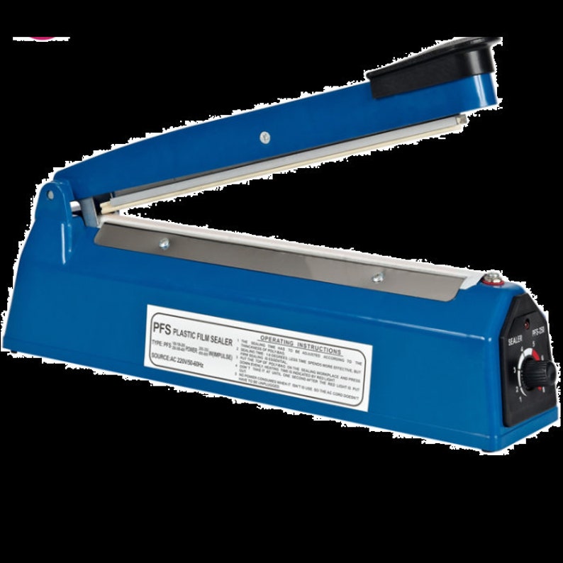 8" Heat Sealing Hand Impulse Sealer Machine Poly Free Element Plastic ...