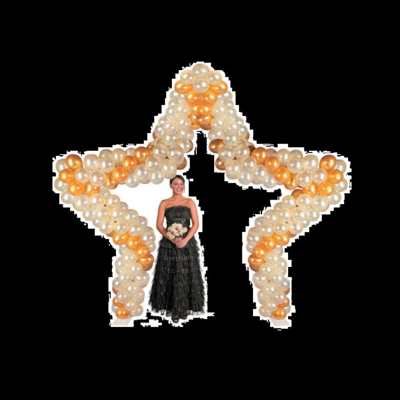 Star Shape Balloon Arch Frame Kit With Column Stand for Party ...