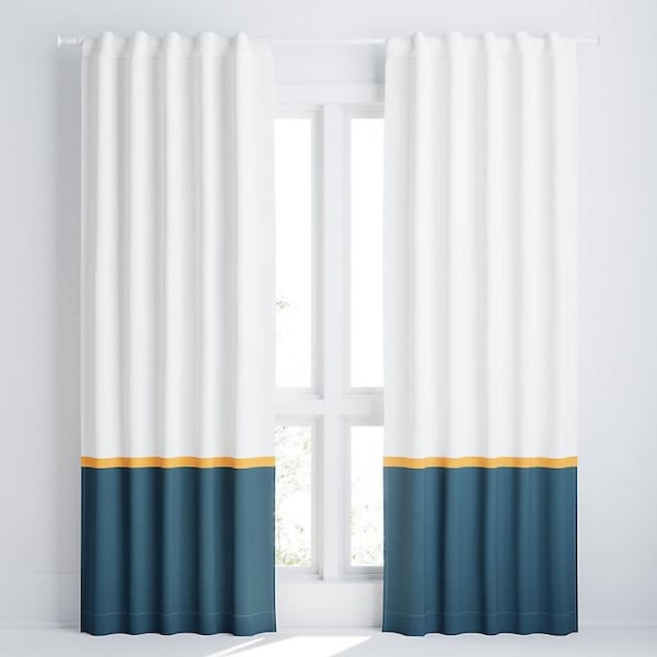 Color Block Curtain - Etsy