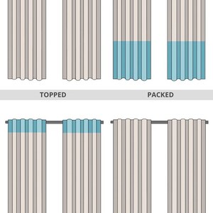 Two Tone Color Block Curtain Custom Size Color Block Drapes Extra Wide ...