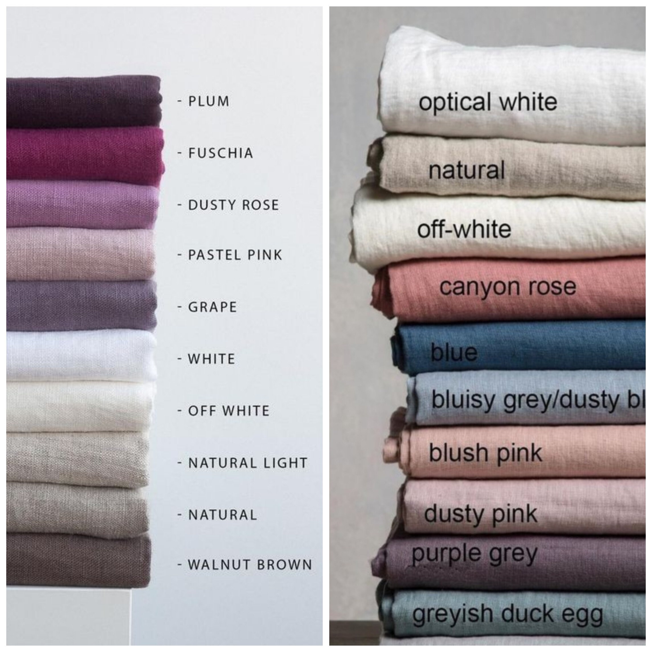 Set of 2 Linen Blackout Curtain With Grommet Color Grommet - Etsy