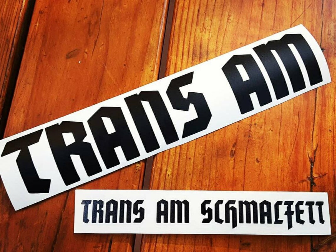 Custom Trans Am Lettering | Etsy