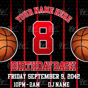 Jordan Invitation, Jordan Year Invitation, Jersey Invitation, Jordan ...