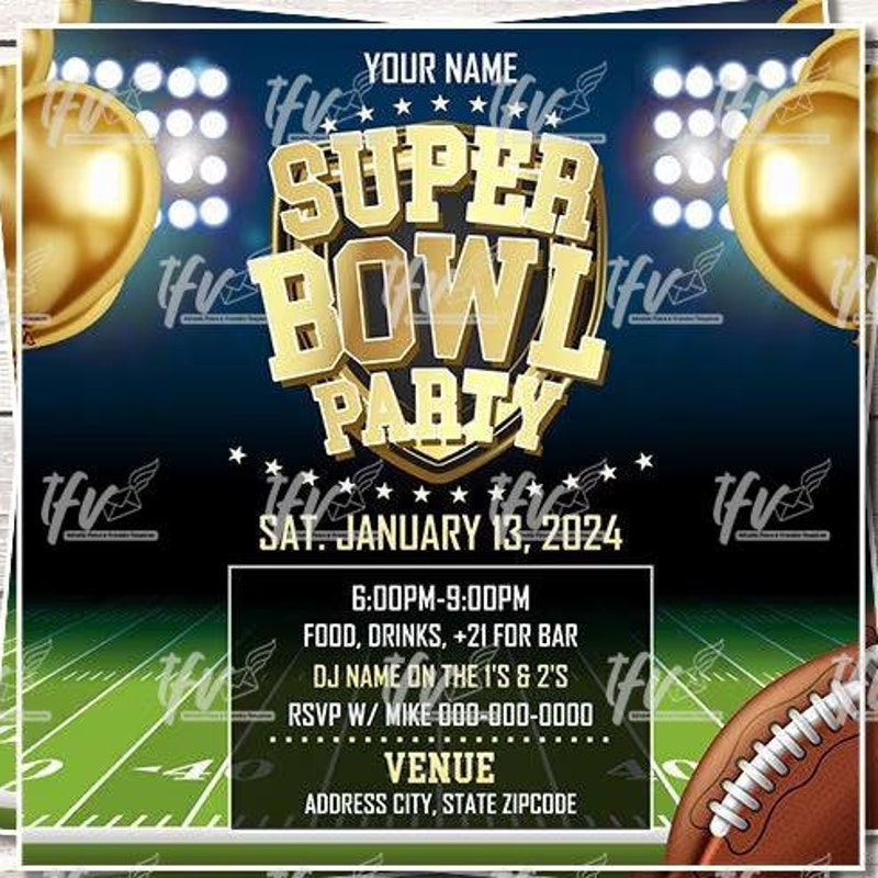Super Bowl Party - Etsy