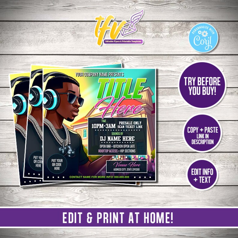 Hip Hop Party Invitation, College Party Invitation, HBCU Invitation ...