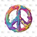 Groovy Peace Sign PNG, 3D Peace Sign, Drippy Color, Psychedelic Peace ...