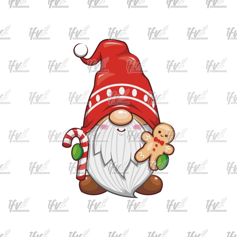 Christmas Gnome, Cute Clipart, Gnome Clip Art, Holiday, Christmas ...