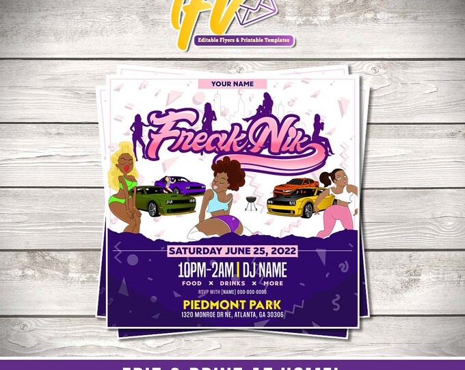 Freaknik Flyer Template Free