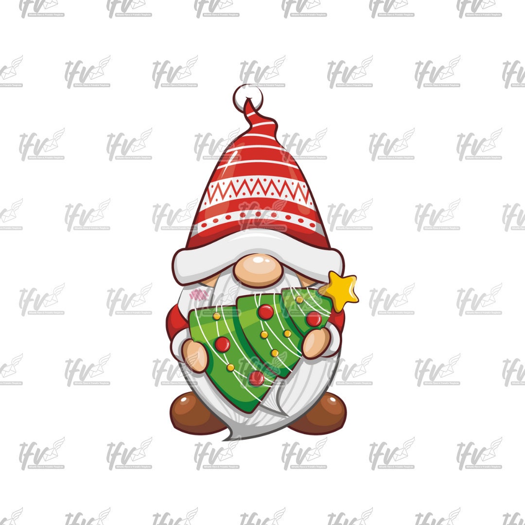 Christmas Gnome, Cute Clipart, Gnome Clip Art, Holiday, Christmas ...