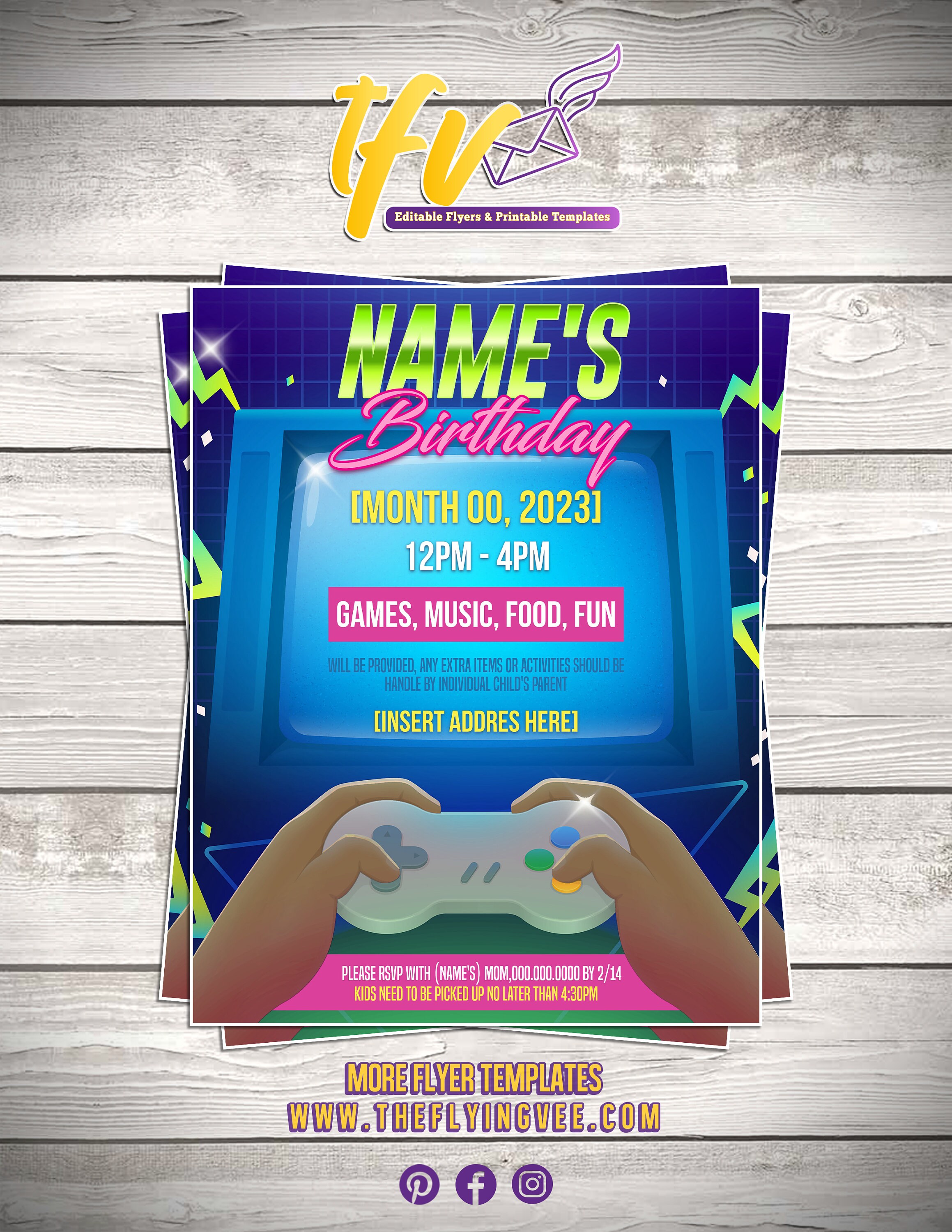 Video Game Night Flyer