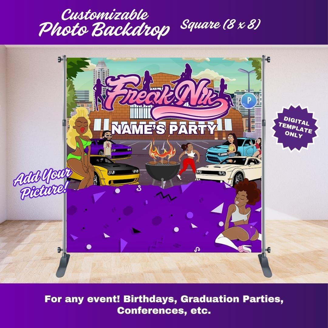 Freaknik Backdrop, Freaknik Decor, Freaknik Party Decorations, Freaknik ...