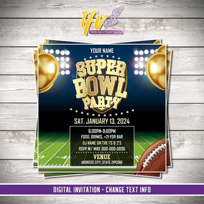 Super Bowl Party - Etsy