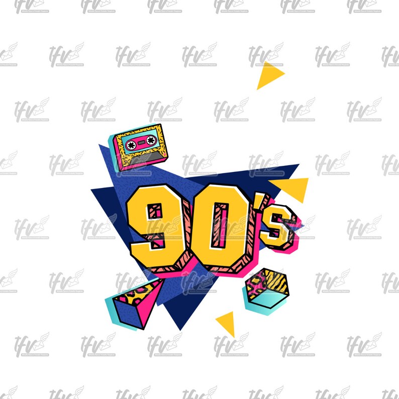 Night Retro 90s SVG, 90s Font, 90s Logo, Vintage 90s Png, I Love the ...