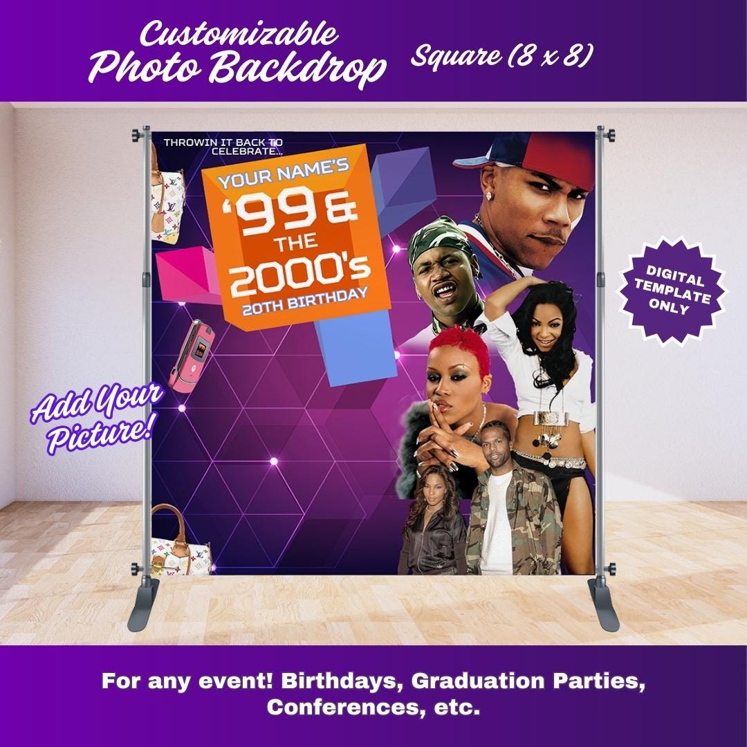 Customizable Backdrop, 106 & Park Backdrop, 2000s Backdrop, 2000s Party ...