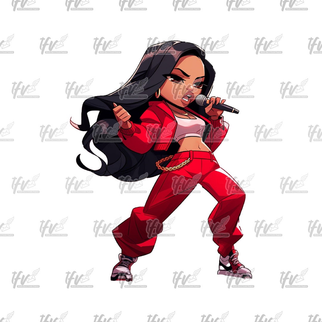 Rapper Png, Hip Hop Png, Female Rapper, Singer Png, Latina Artist ...