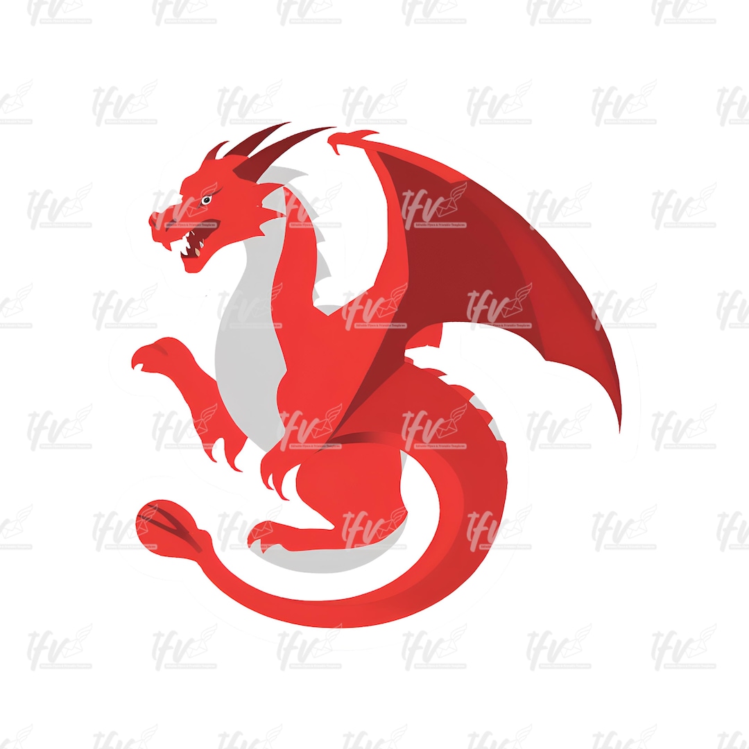 Red Dragon, Dragon Png, Red Dragon Png, Fantasy Png, Dragon Svg, T ...