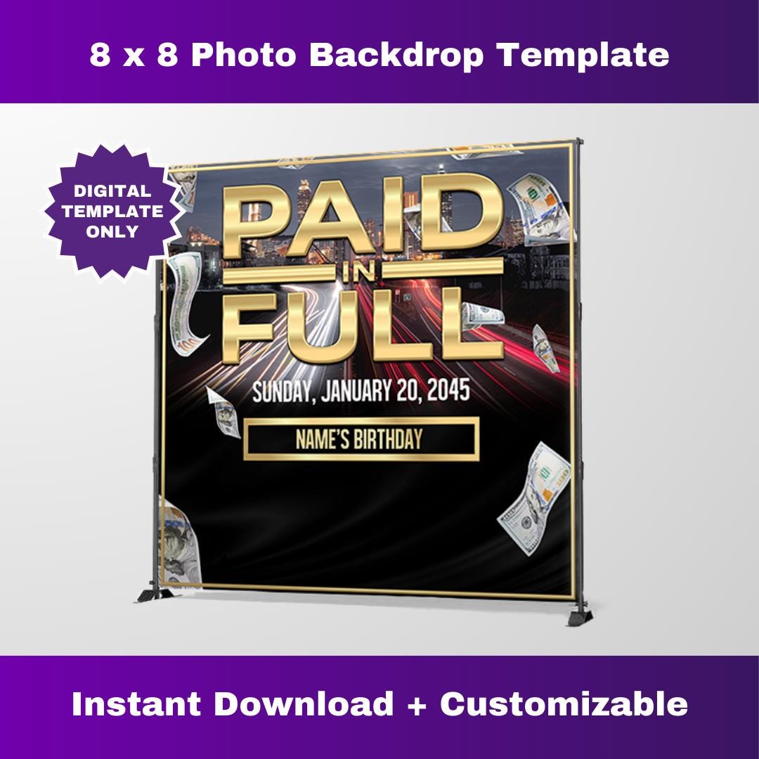 Atlanta Backdrop, Birthday Backdrop, 90s Party Birthday Backdrop, 90s ...