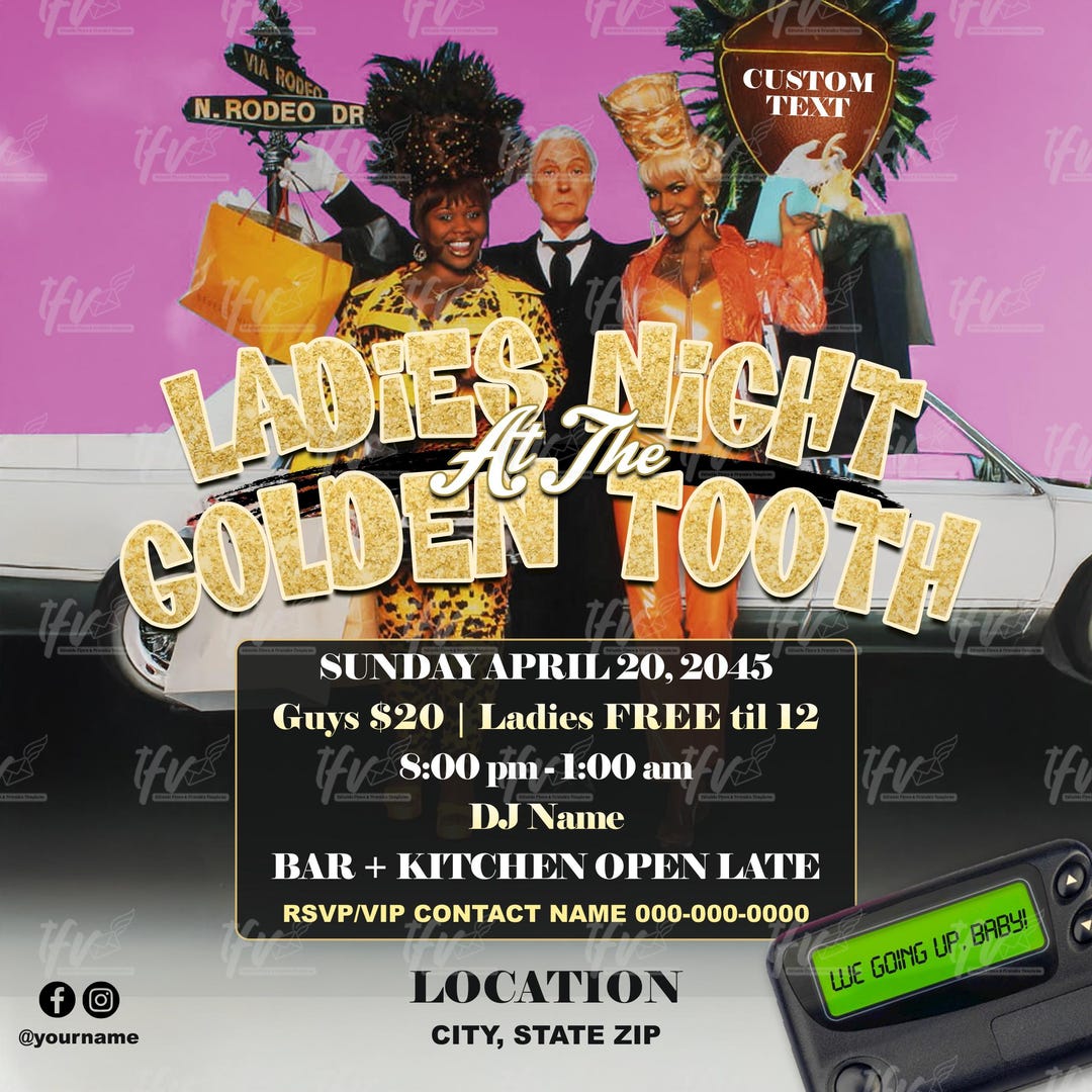 90s Birthday, B.A.P.S. Invitation, B.a.p.s. Flyer, 90s Invitation, 90s ...