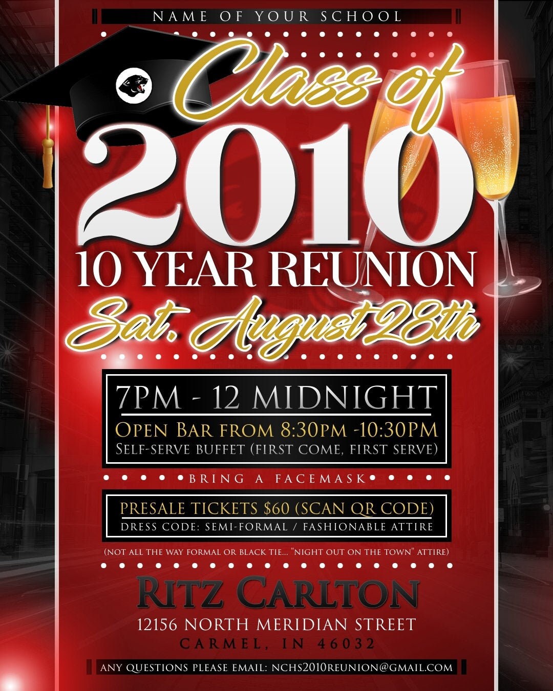 Templates High School Class Reunion 2021 Printable Template Instant ...