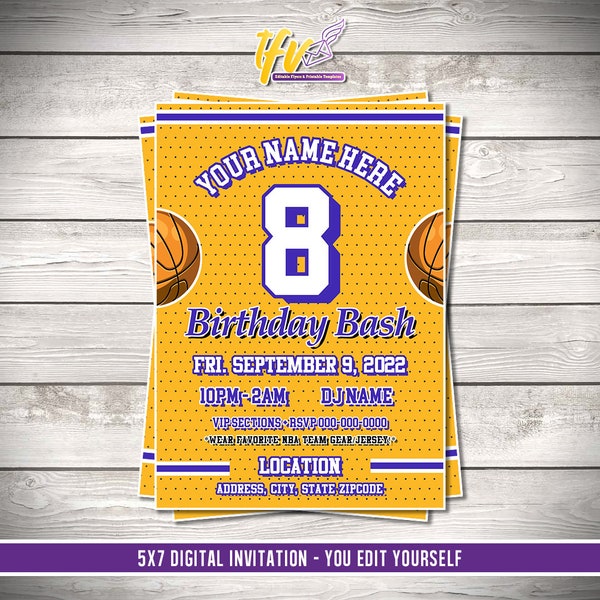 Lakers Party - Etsy