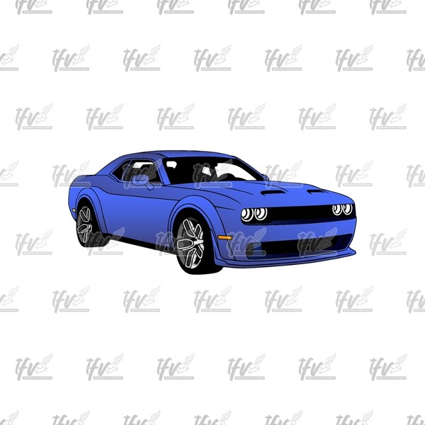 Dodge Challenger Svg - Etsy
