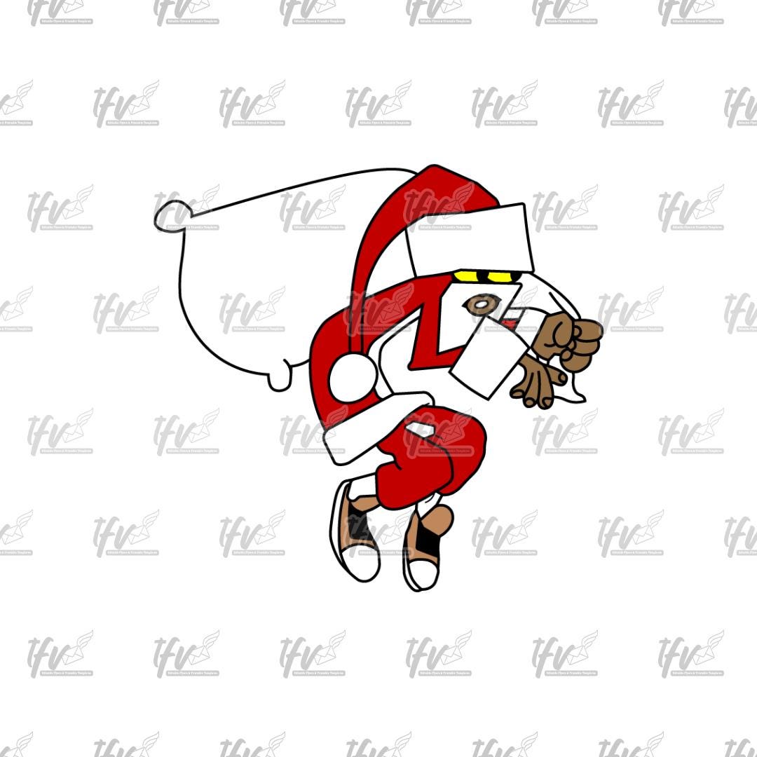 Trap Santa, Hood Santa Png, Hood Santa SVG, Santa Svg, Friday After ...