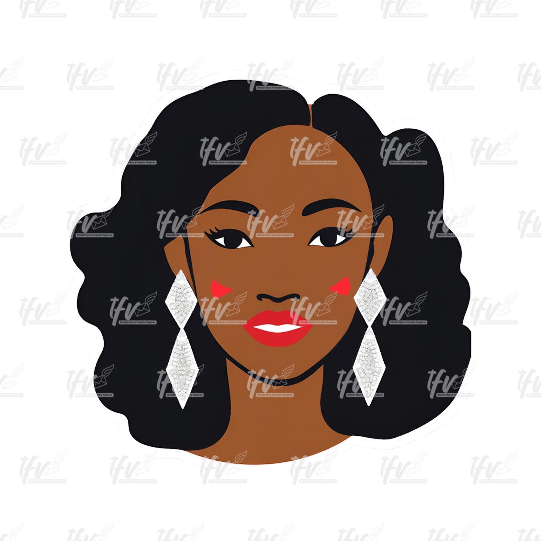 Delta Diva, Black Woman Clip Art, Woman Clip Art, Sublimation Design ...