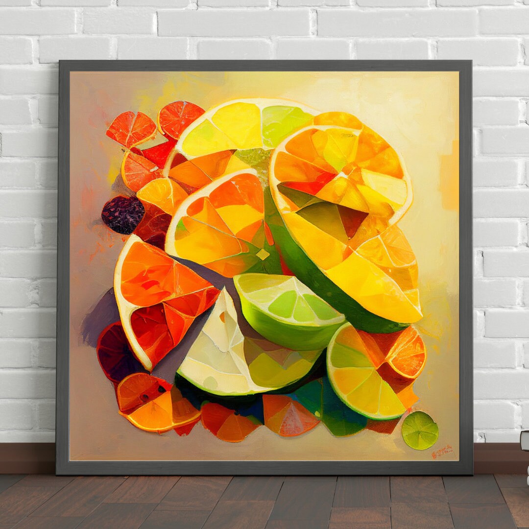 Fruit Watercolor Painting, Digital Print, Abstract Painting, Fruit ...