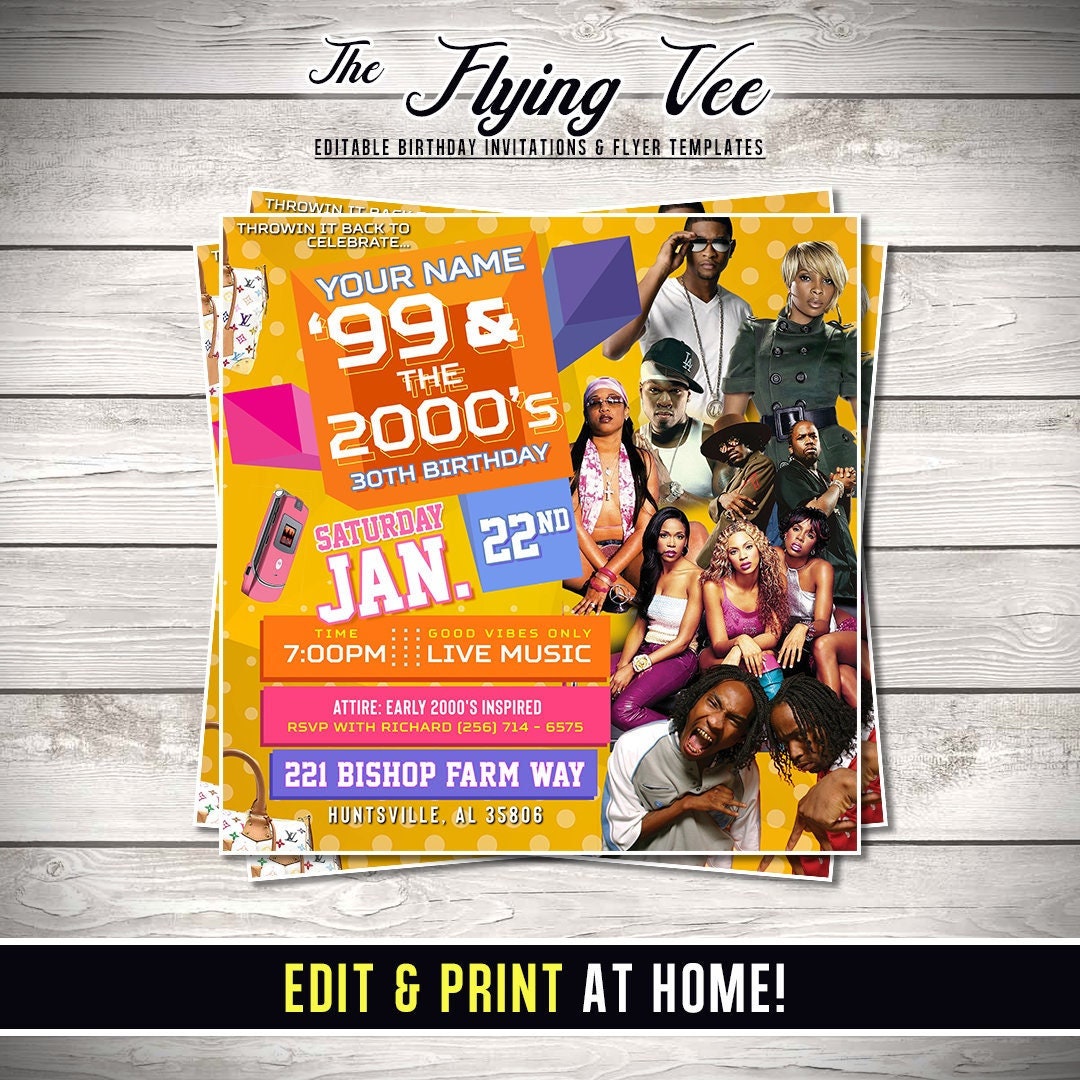 Birthday Party Flyers Templates