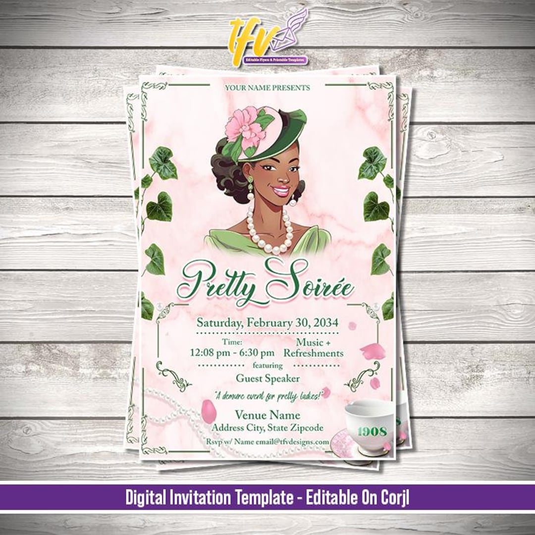 Aka Invitation, Brunch Flyer, Aka Party, Alpha Kappa Alpha Sorority, Aka Flyer, Alpha Kappa ...