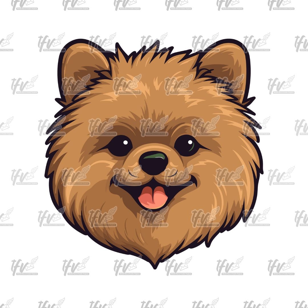 Furry Dog, Cute Dog PNG, Sublimation Art, Scrapbooking Art, Clip Art ...