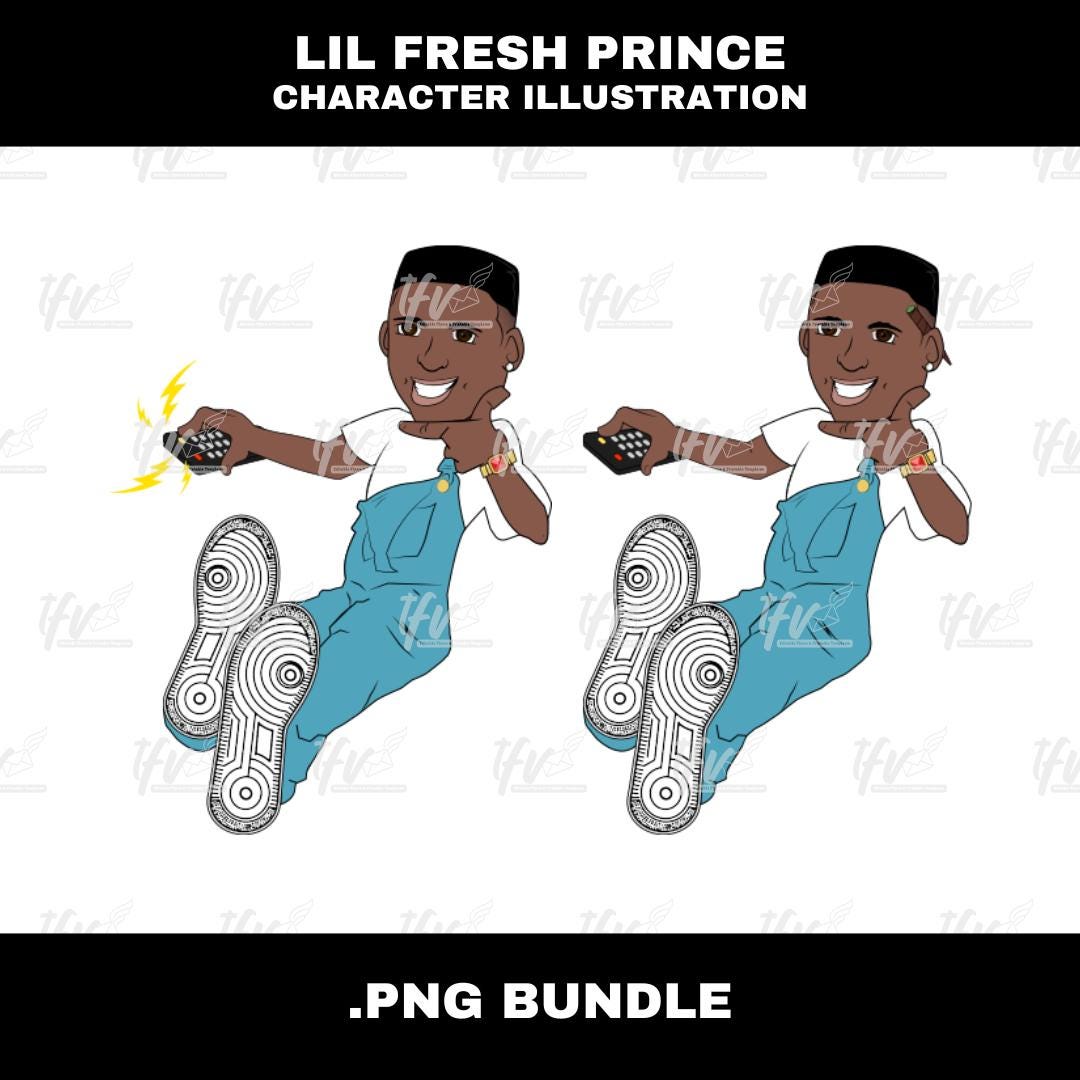 Fresh Prince Svg, Fresh Prince Png, Hood Kid, Cartoon Character, Cool ...
