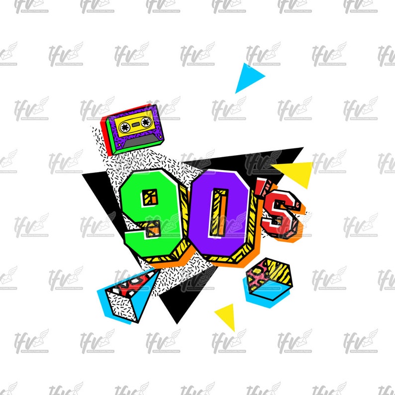 Circus Retro 90s SVG, 90s Font, 90s Logo, Vintage 90s Png, I Love the ...