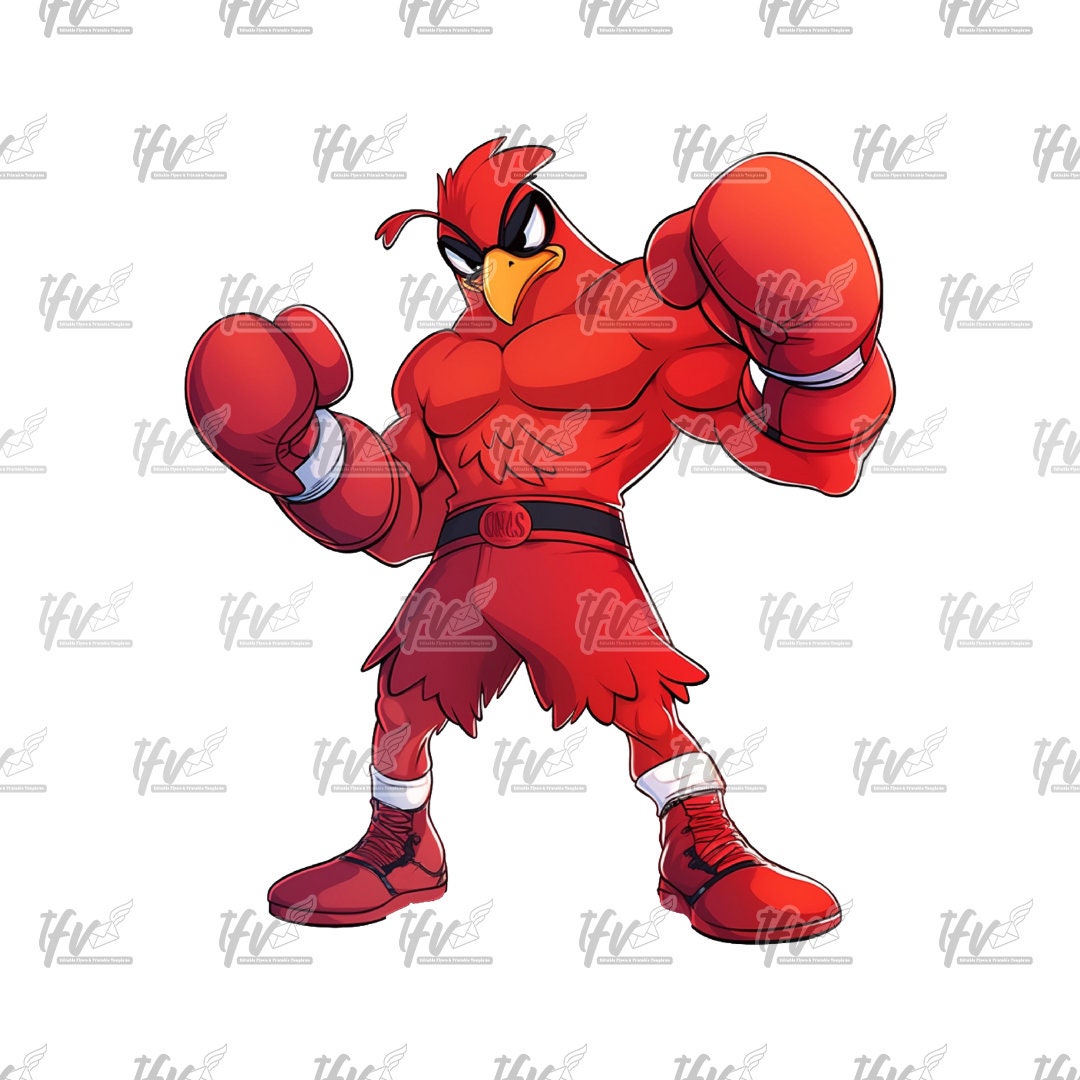 Boxer Clip Art, Bird Clip Art, Cardinal Boxer, Cardinal Clip Art, Fun ...
