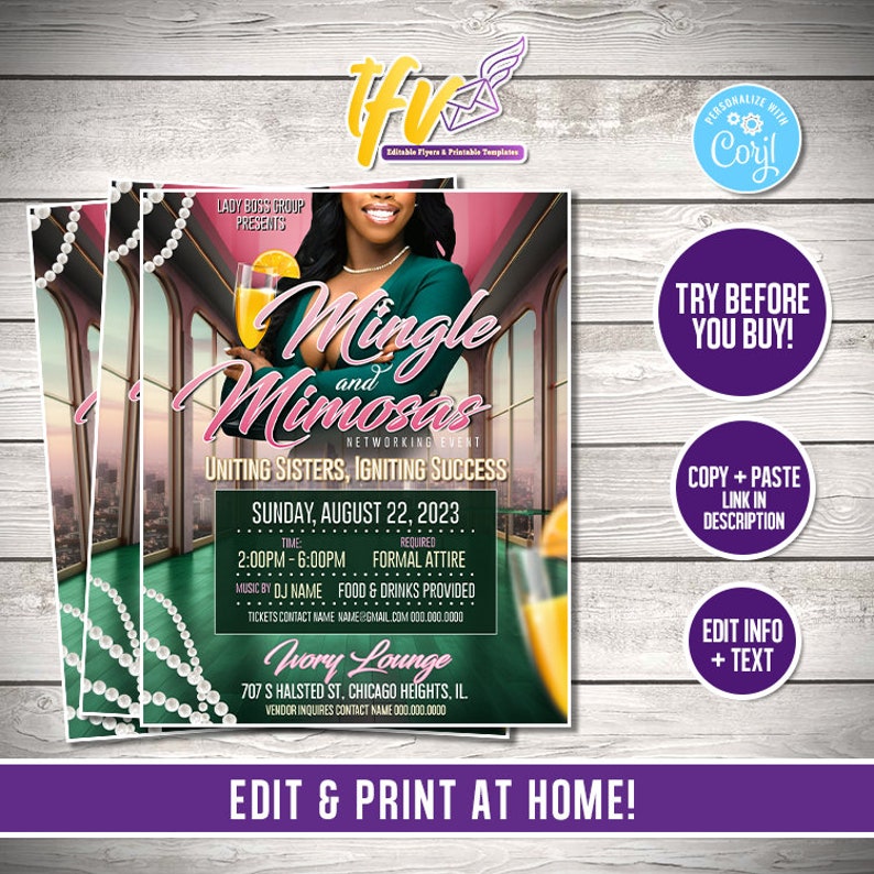 Mimosas Invitation, Alpha Kappa Alpha Sorority, Mimosa Party Invitation ...